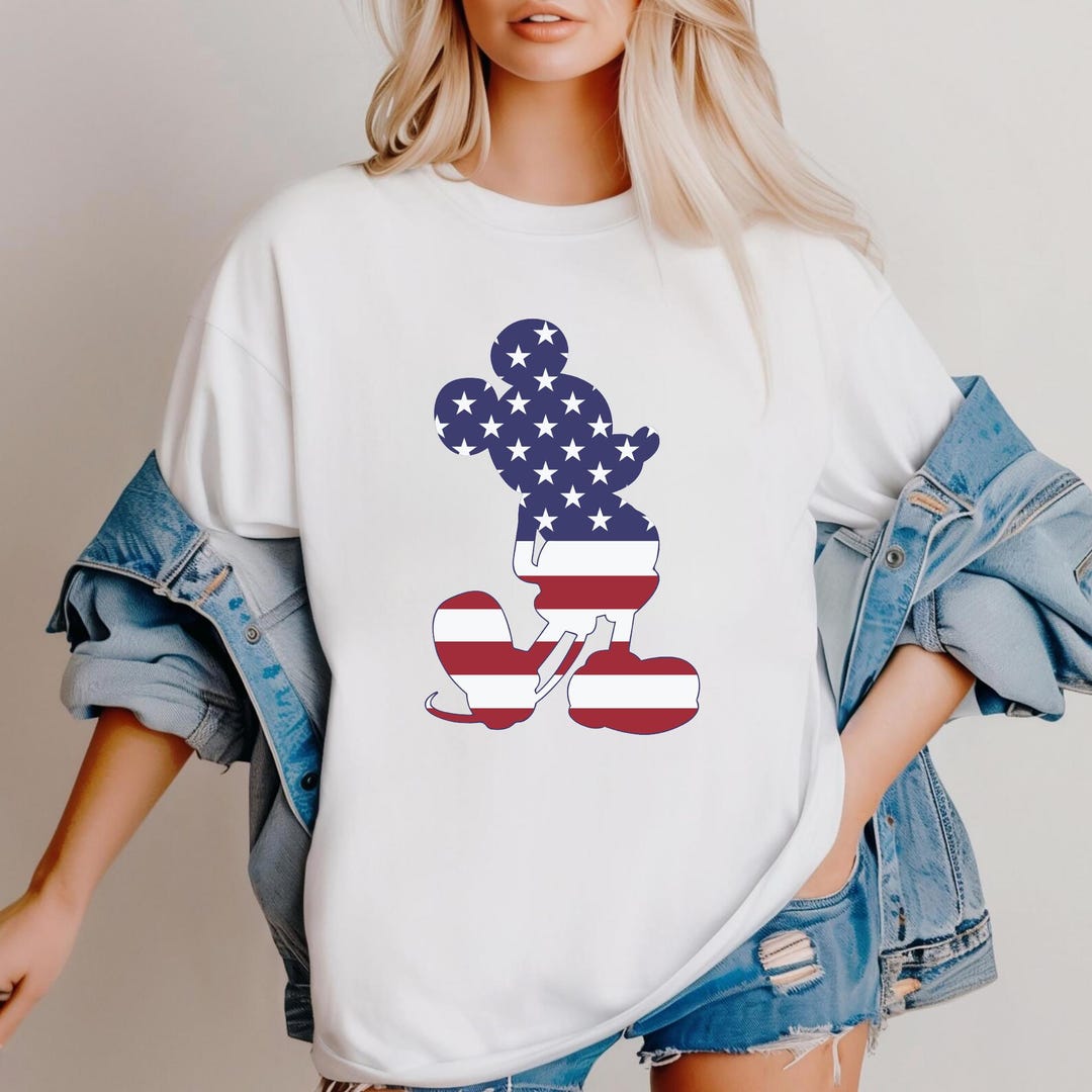 Disney Mickey American Flag Shirt, Mickey Mouse 4th of July T-shirt ...