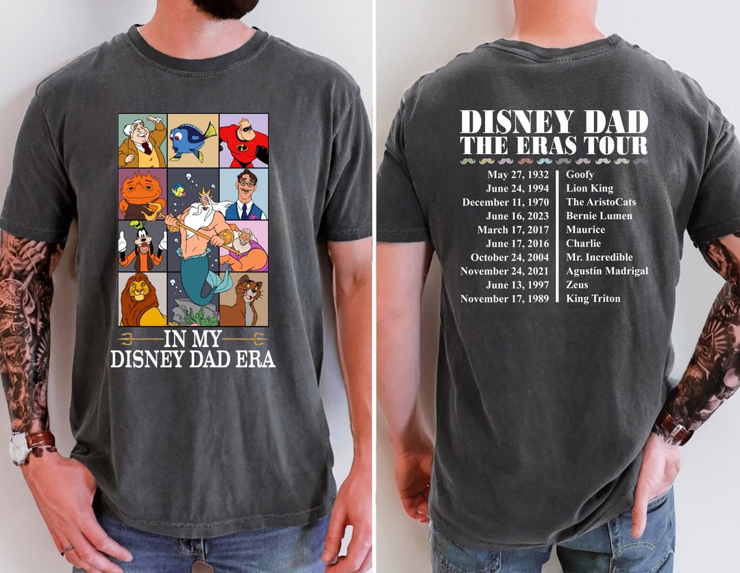 Comfort Colors® in My Disney Dad Era Back and Front Shirt, Disney Dad ...