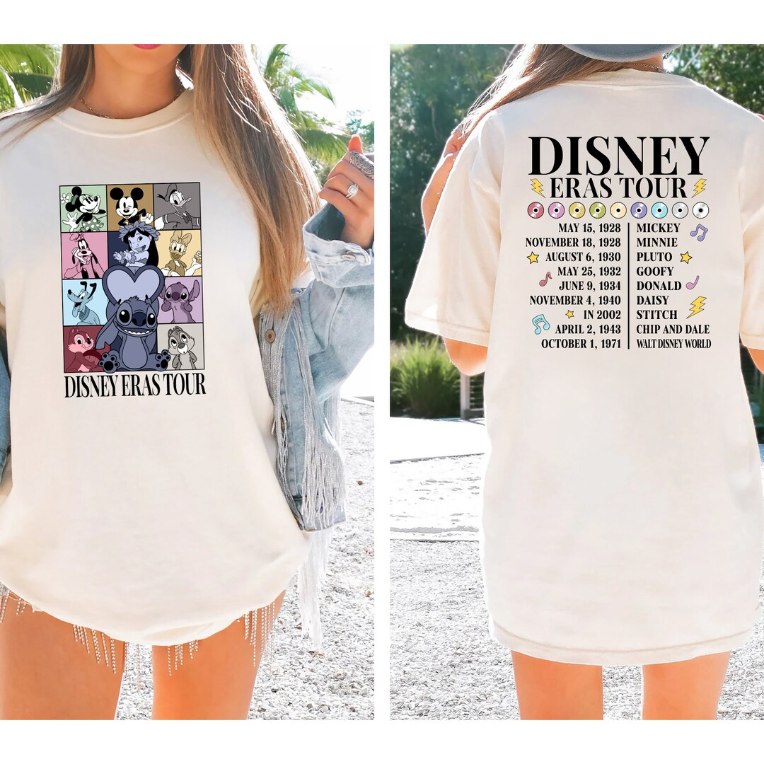 Vintage Stitch Disneyland Eras Tour Shirt, Stitch Retro Walt ...