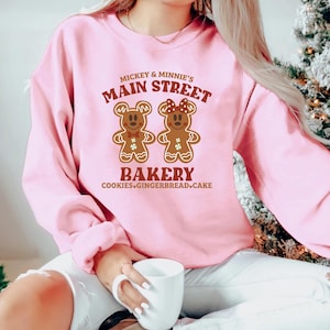 Mickey and Minnie Main Street Bakery Sweatshirt, Disney Christmas ...