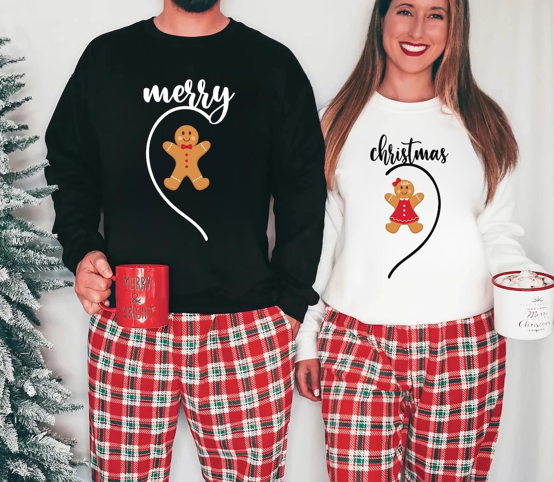 Christmas Couple Merry Christmas Sweatshirt, Christmas Couple Matching ...