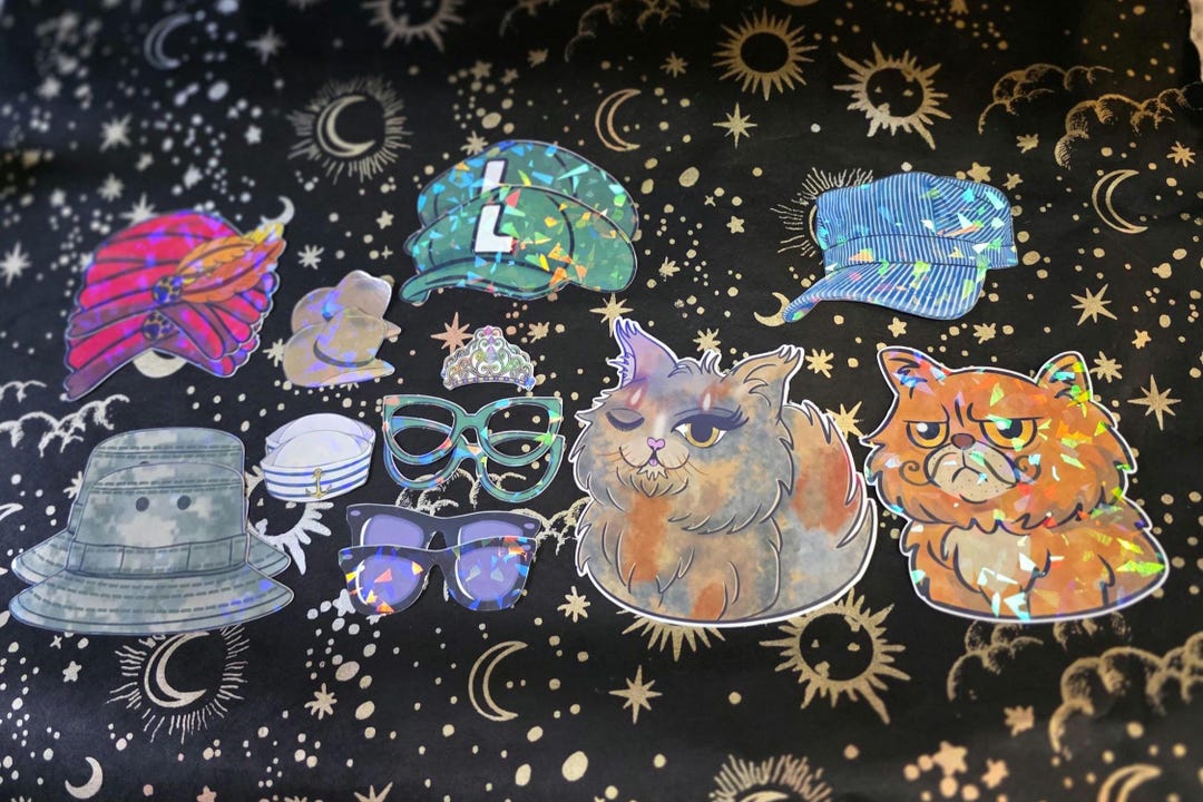 Holographic Dress-up Magnet Pack – Sir Ferdinand & Princess Donut (with ...