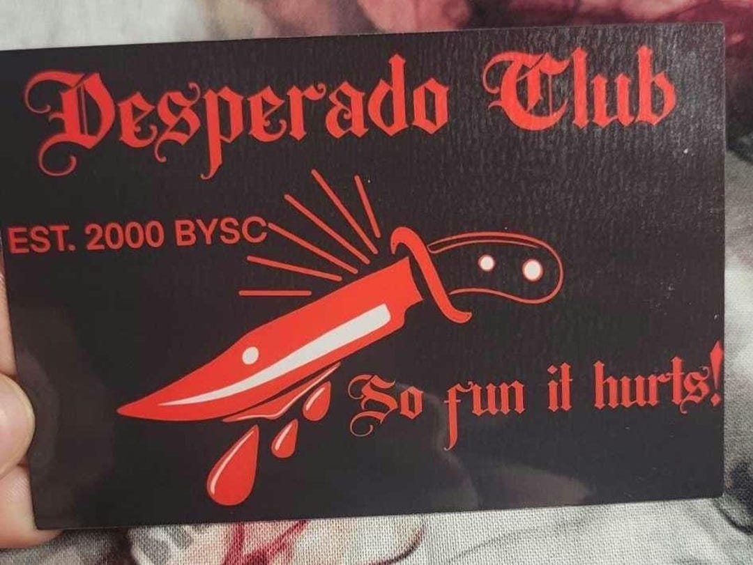 Desperado Club Black or Red Vinyl Sticker Dungeon Crawler Carl - Etsy
