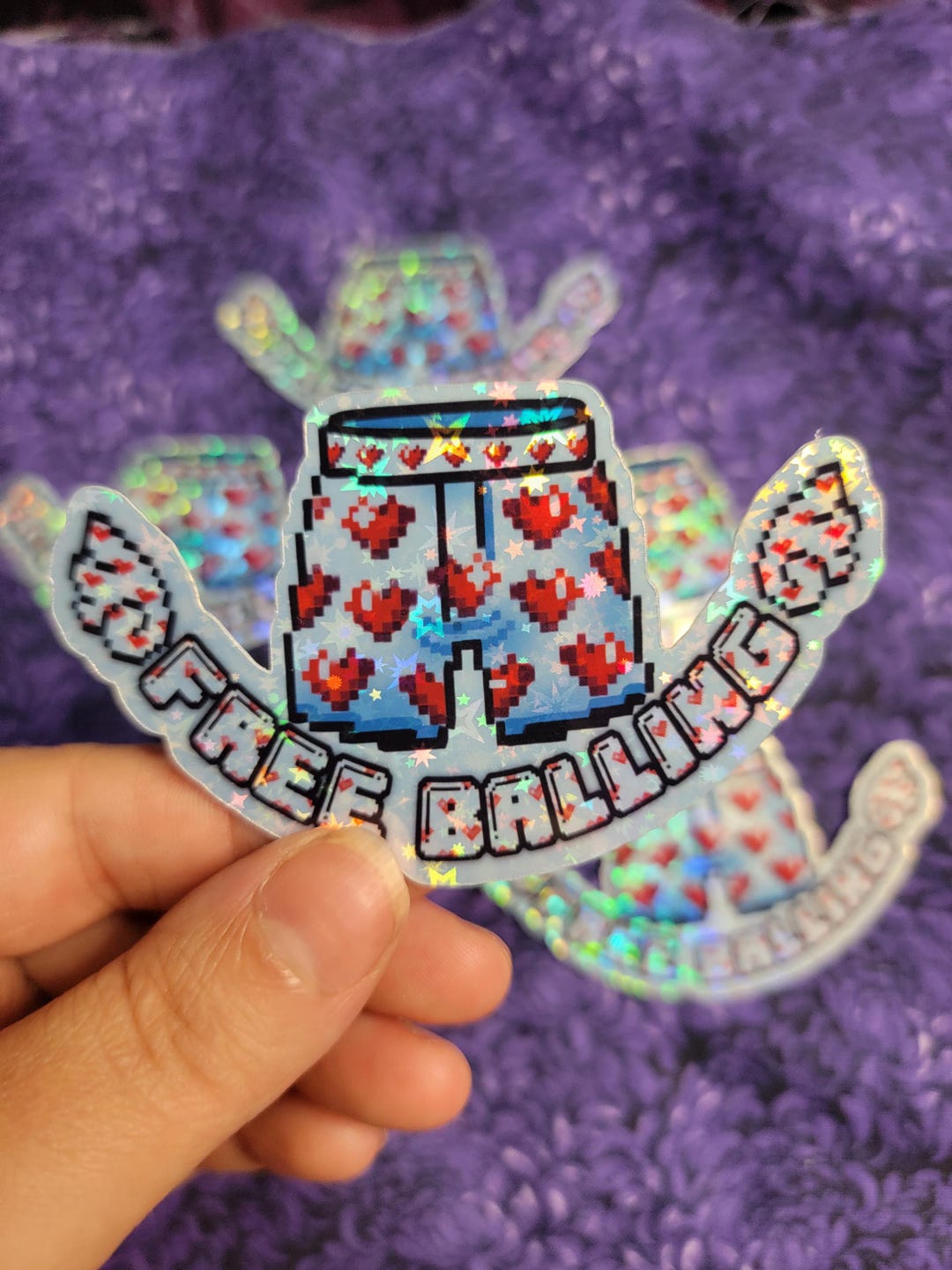 Pixelated Heart Boxers Carl Epic Item! Dungeon Crawler Carl Holographic ...
