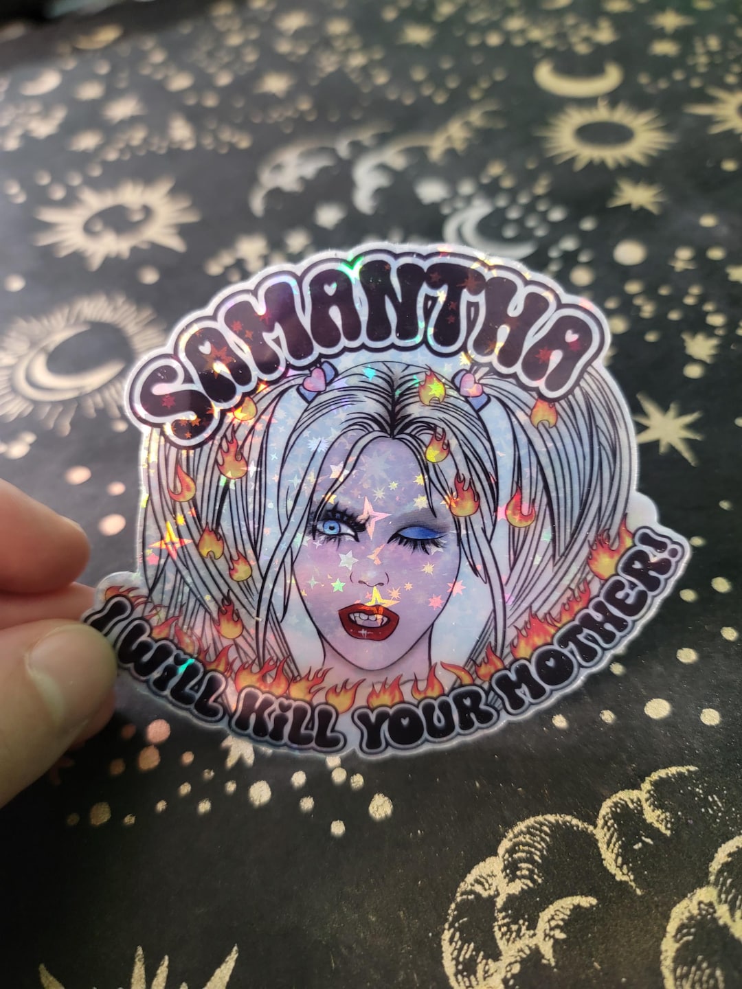 Samantha! Holographic Vinyl Sticker Dungeon Crawler Carl - Etsy