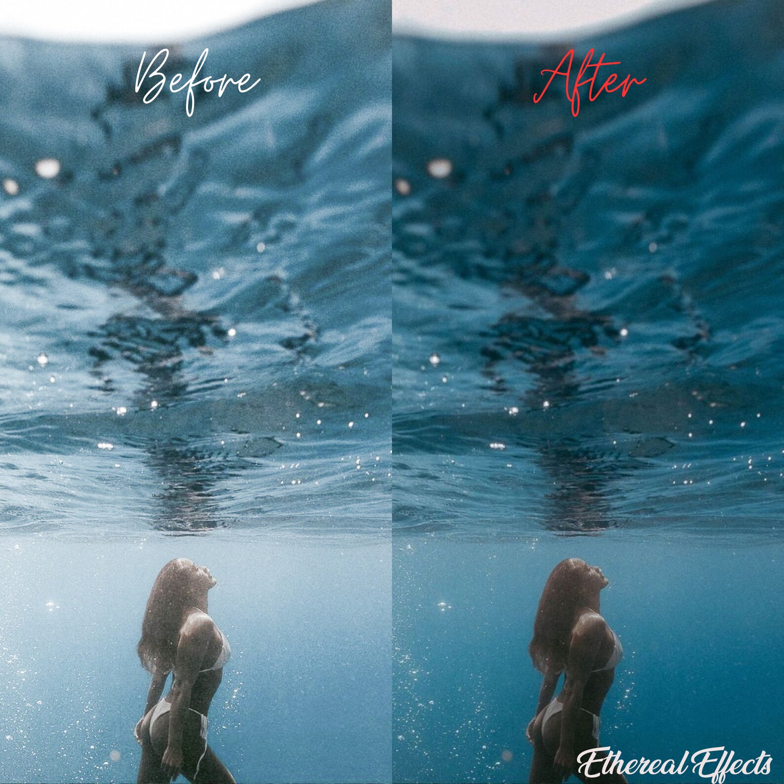 200+ UNDERWATER Mobile Desktop Presets Photography Filter Ocean Diving ...