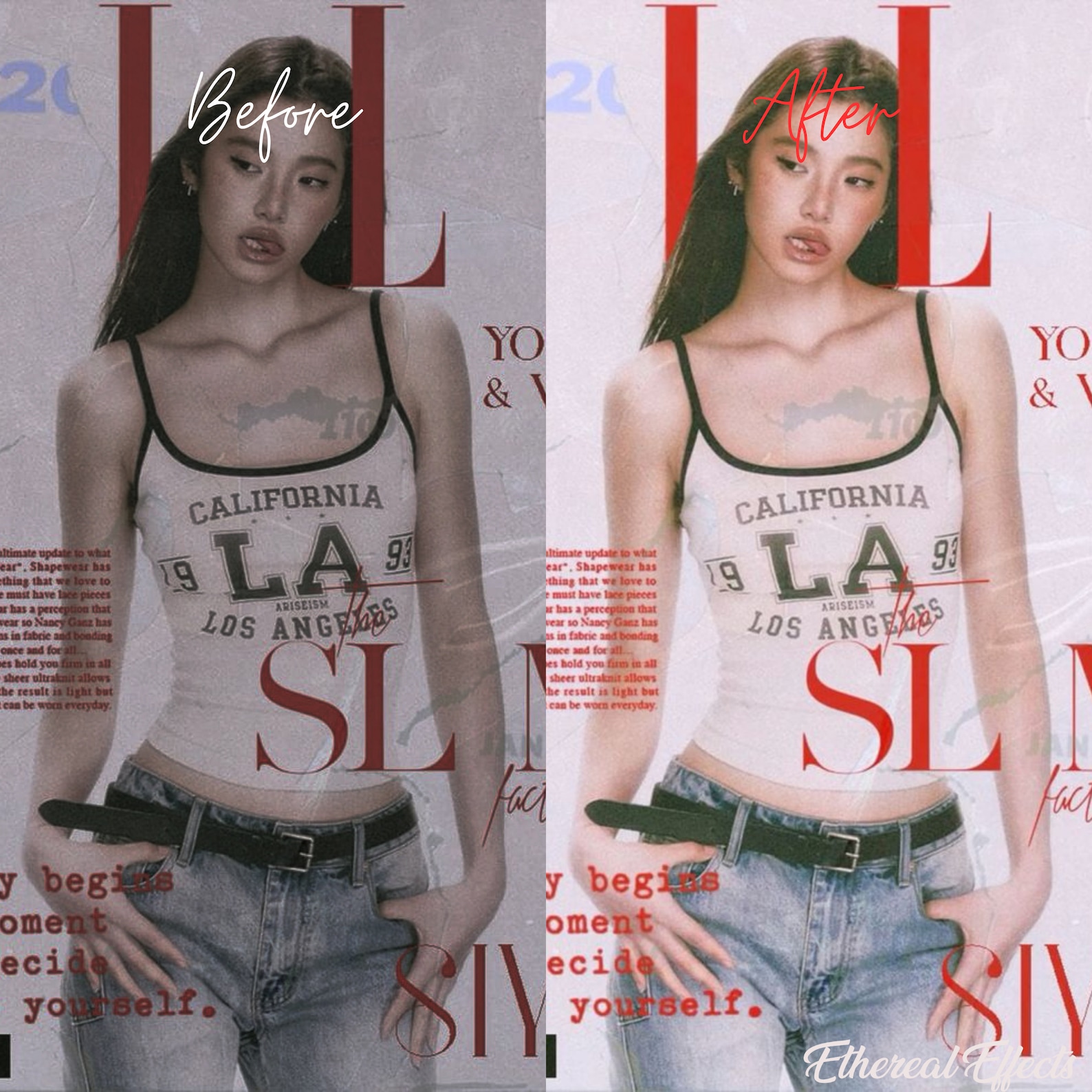 200+ Y2K Magazine Lightroom Mobile Presets 2000s Retro Aesthetic ...
