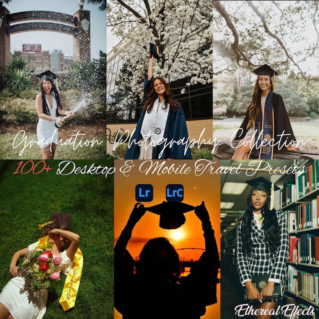 100+ Graduation Lightroom Presets Mobile & Desktop Senior Portrait ...
