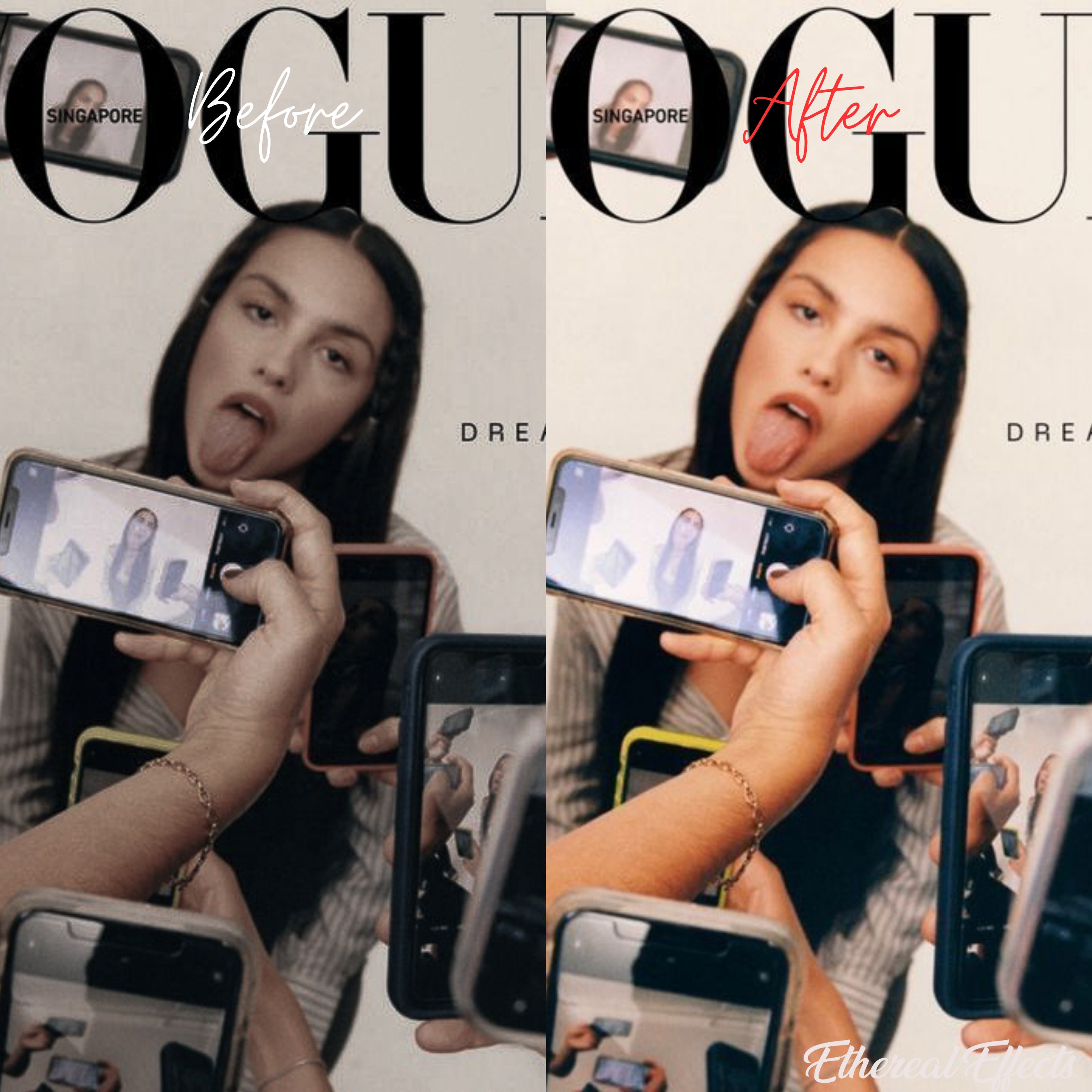 200+ Y2K Magazine Lightroom Mobile Presets 2000s Retro Aesthetic ...