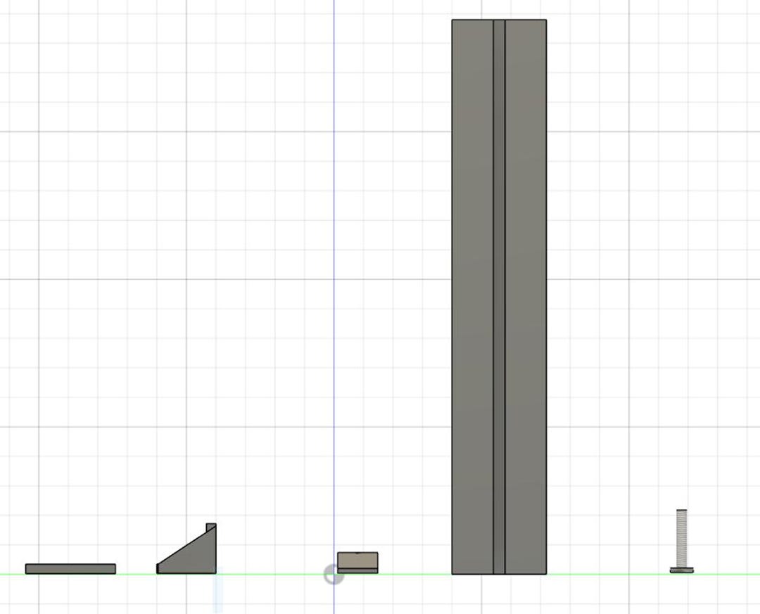 3D Printer Extrusion Beam CAD File Kit: DIY Components (digital ...