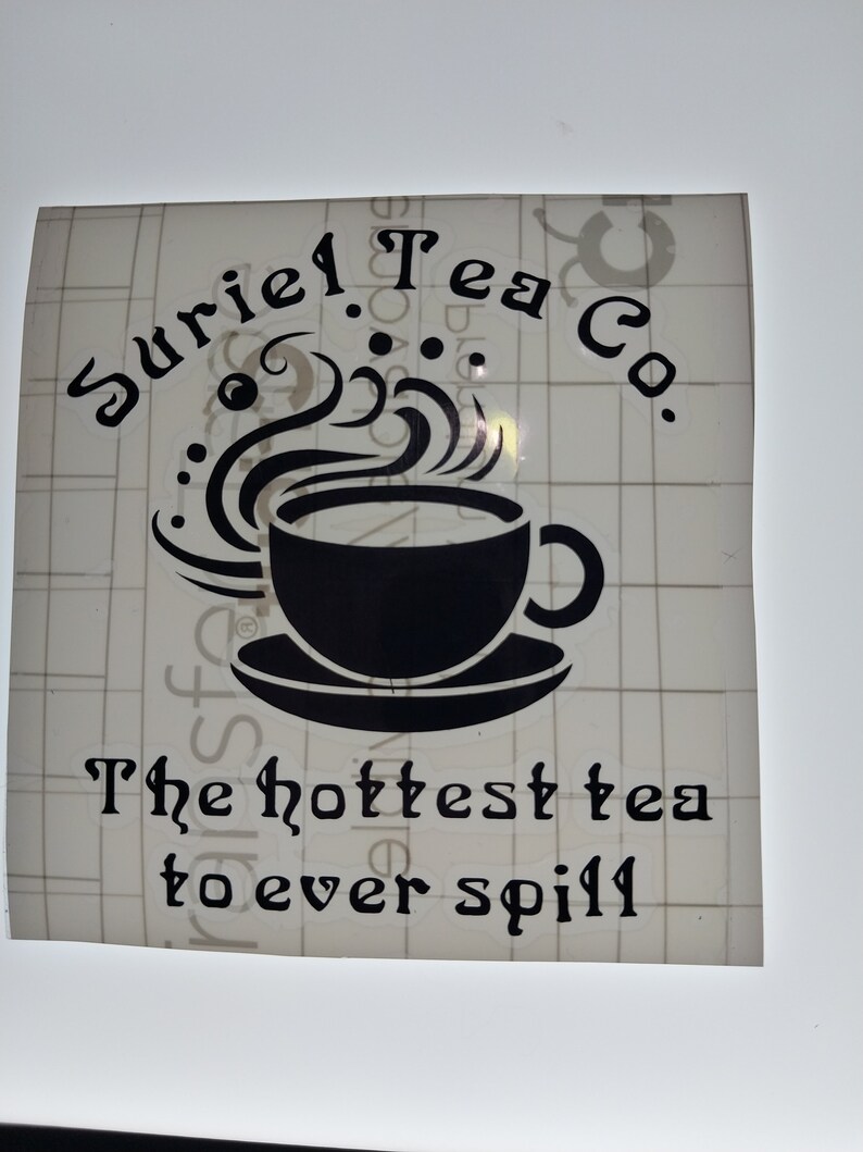 Suriel Tea Co.- Black Decal - Etsy