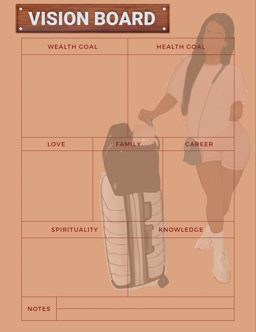 2024 Vision Board Map - Etsy