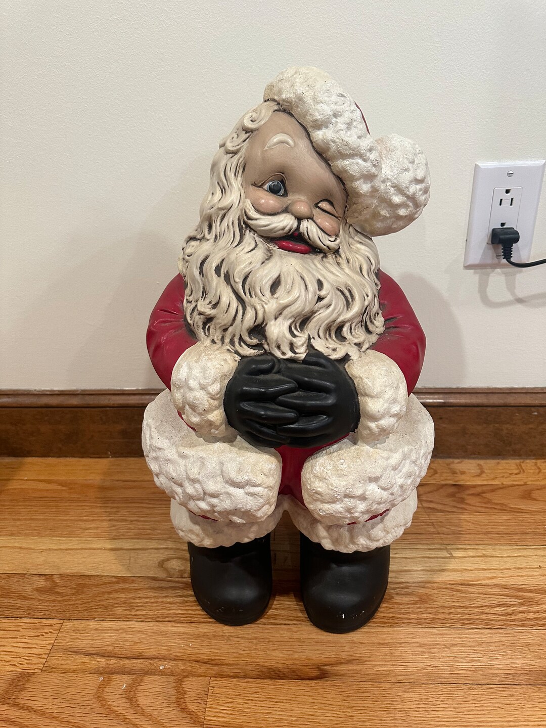 Rare Large Ceramic Santa Claus - Etsy