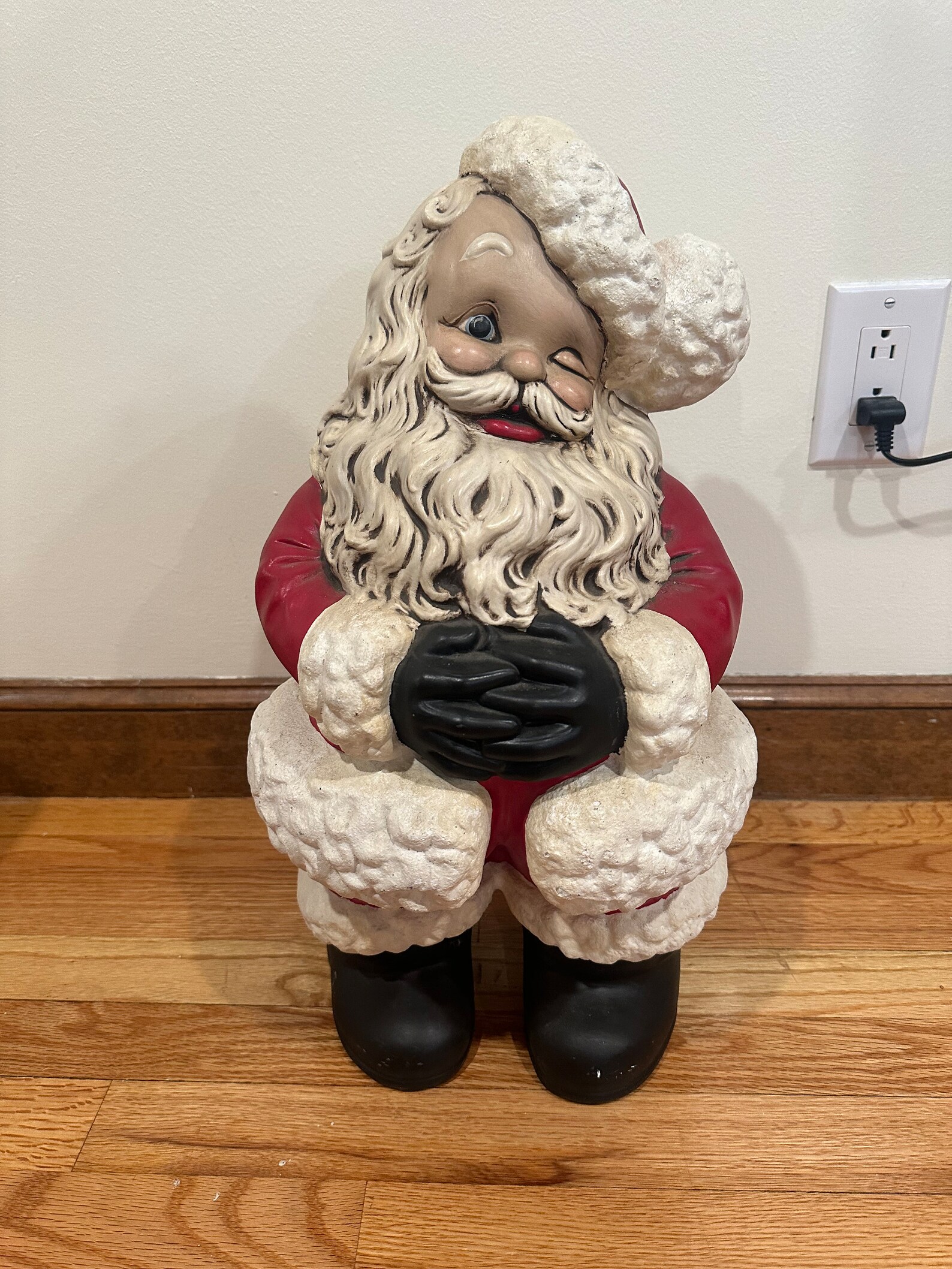 Rare Large Ceramic Santa Claus - Etsy