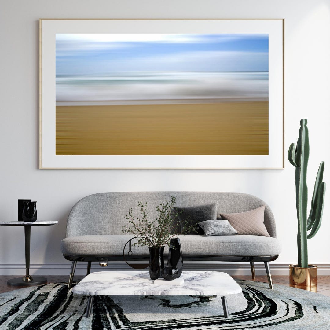 Beach Blur Photography Print, Serene Coastal Wall Art - Etsy