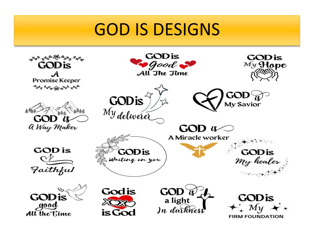 God is Designs Christian SVG Bundle, Religious Svg Bundle, Scripture ...