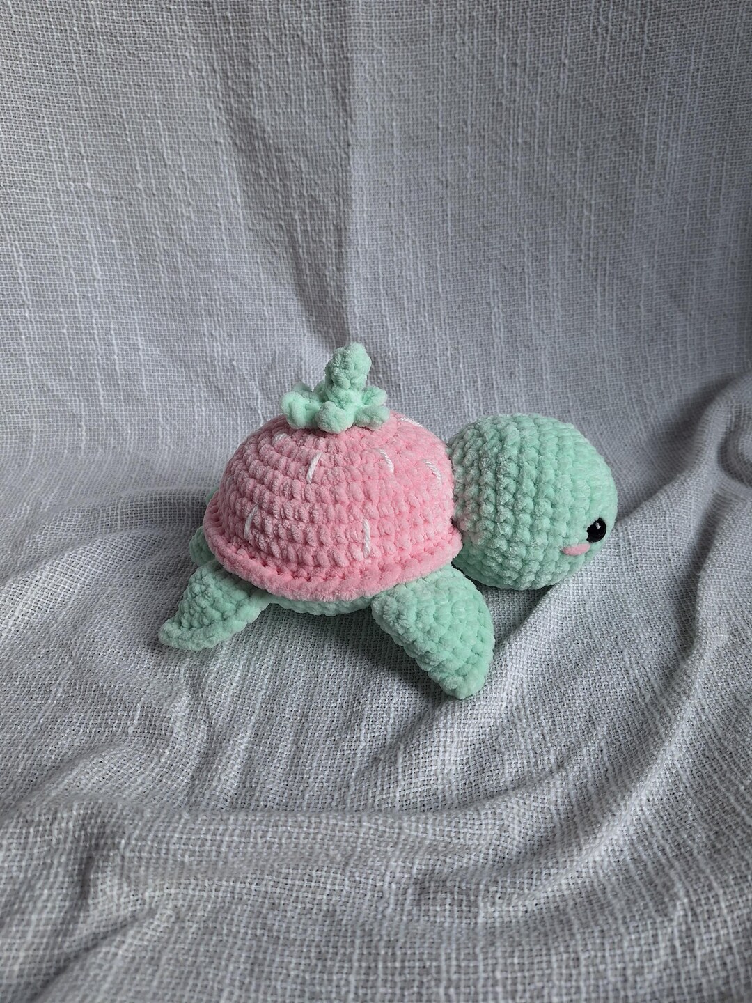 Strawberry Turtle, Crochet Strawberry Turtle, Crochet Amigurumi ...