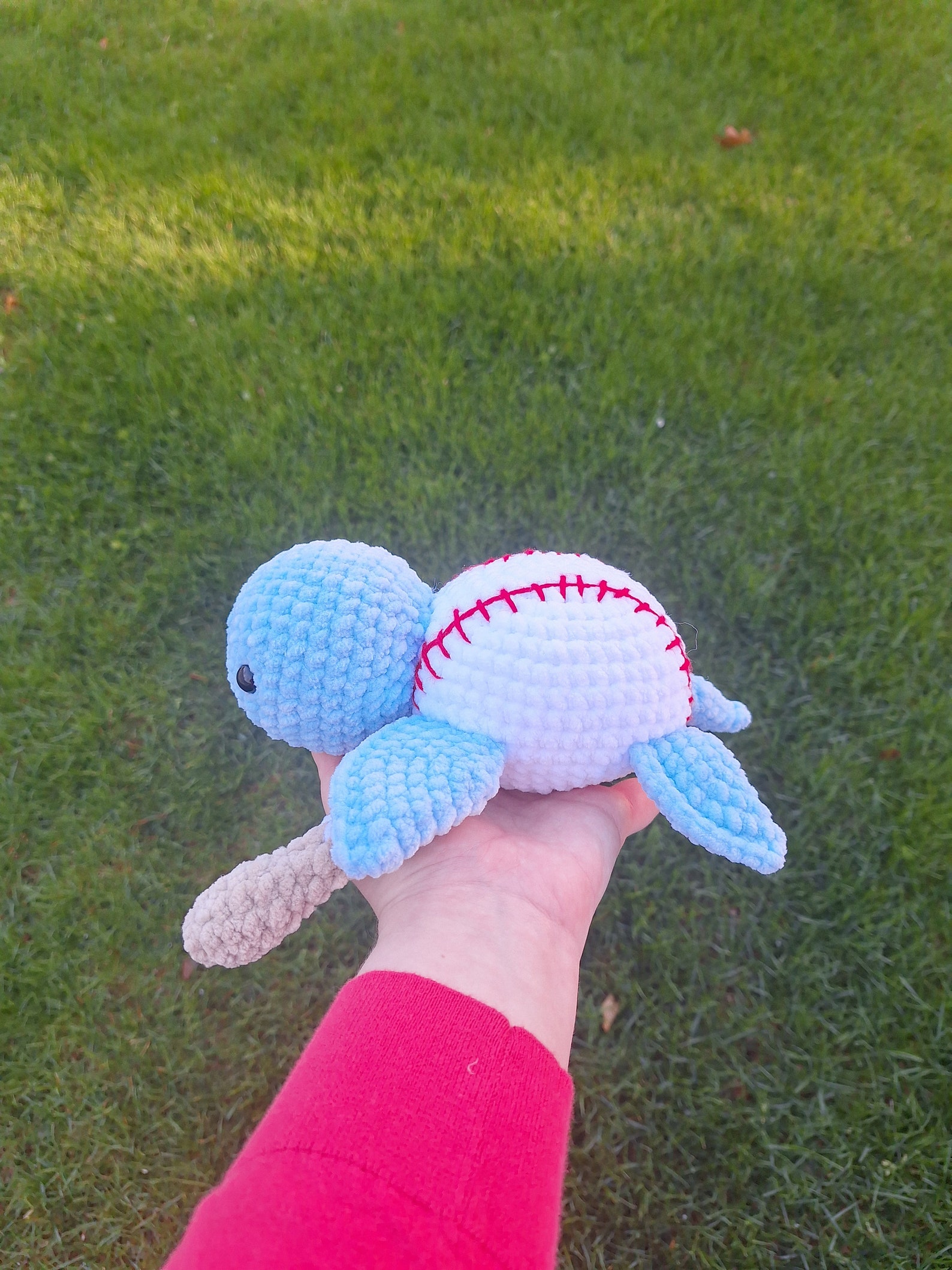 Crochet Baseball Turtle, Baseball Turtle, Stuffed Baseball Turtle ...