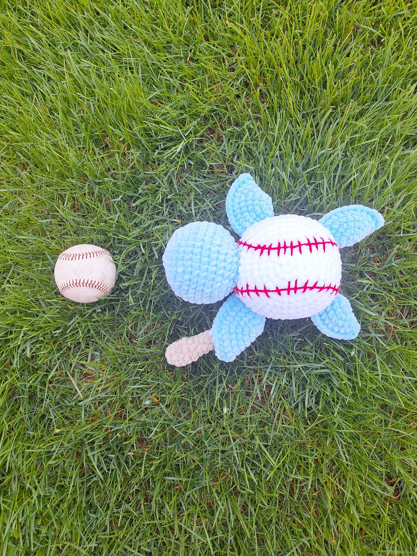 Crochet Baseball Turtle, Baseball Turtle, Stuffed Baseball Turtle ...