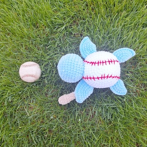 Crochet Baseball Turtle, Baseball Turtle, Stuffed Baseball Turtle ...