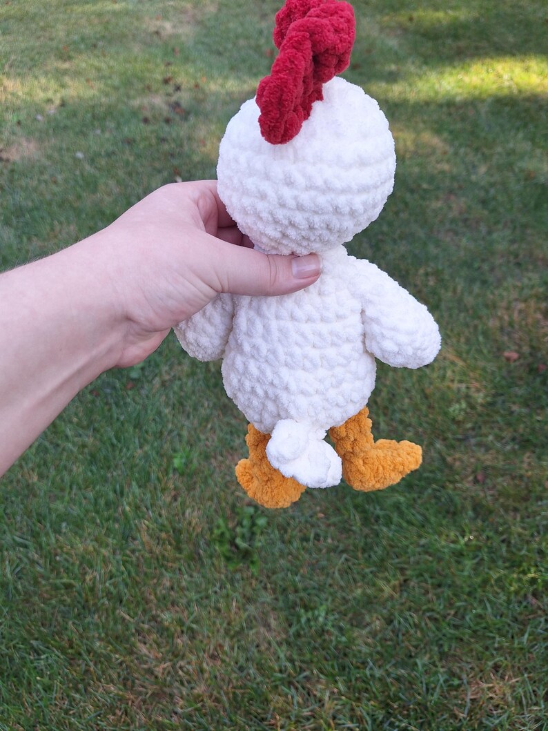 Crochet Chicken Snuggler, Crochet Chicken Animal Lovey - Etsy