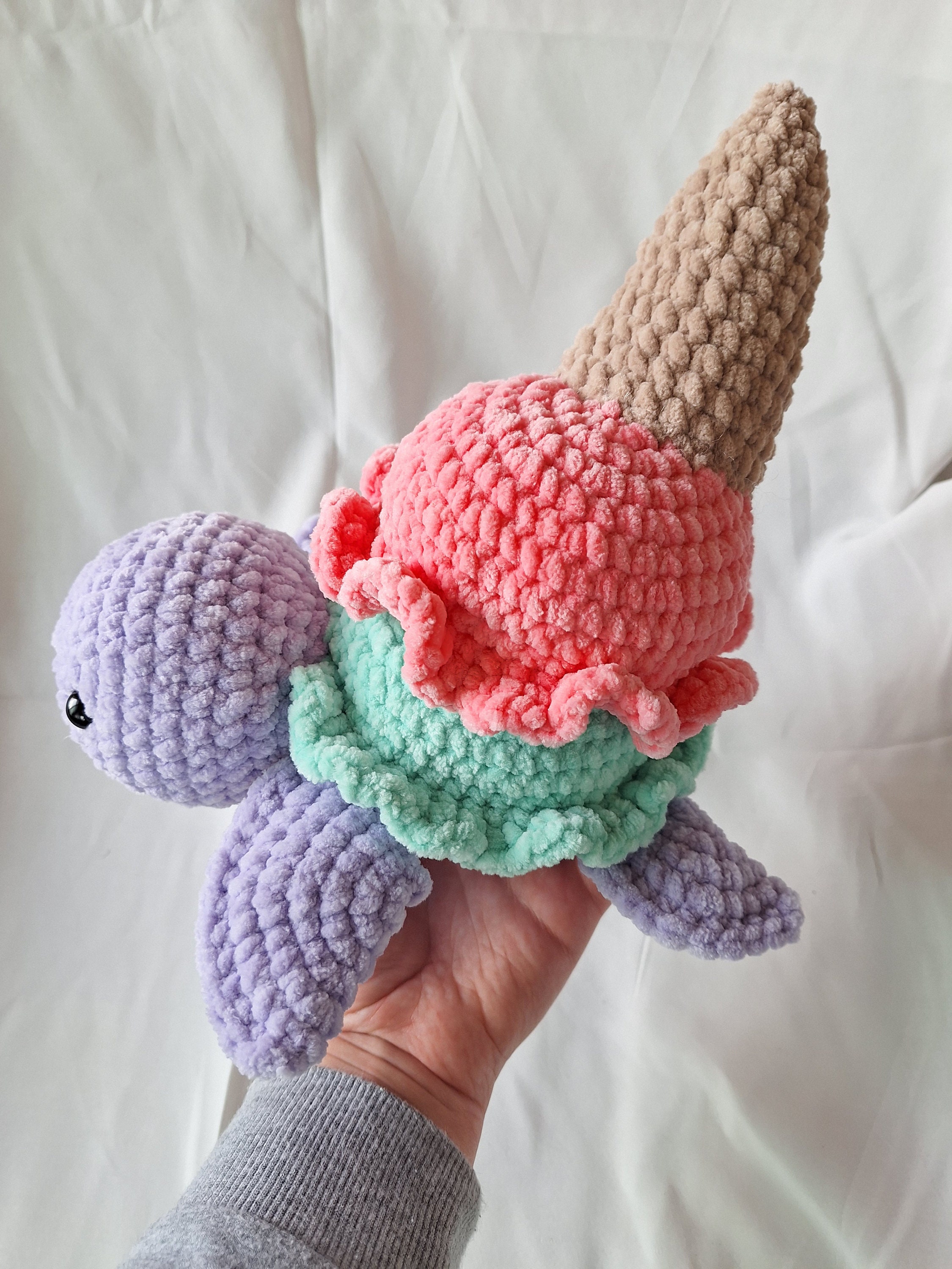 Crochet Ice Cream Turtle, Crochet Turtle Amigurumi - Etsy