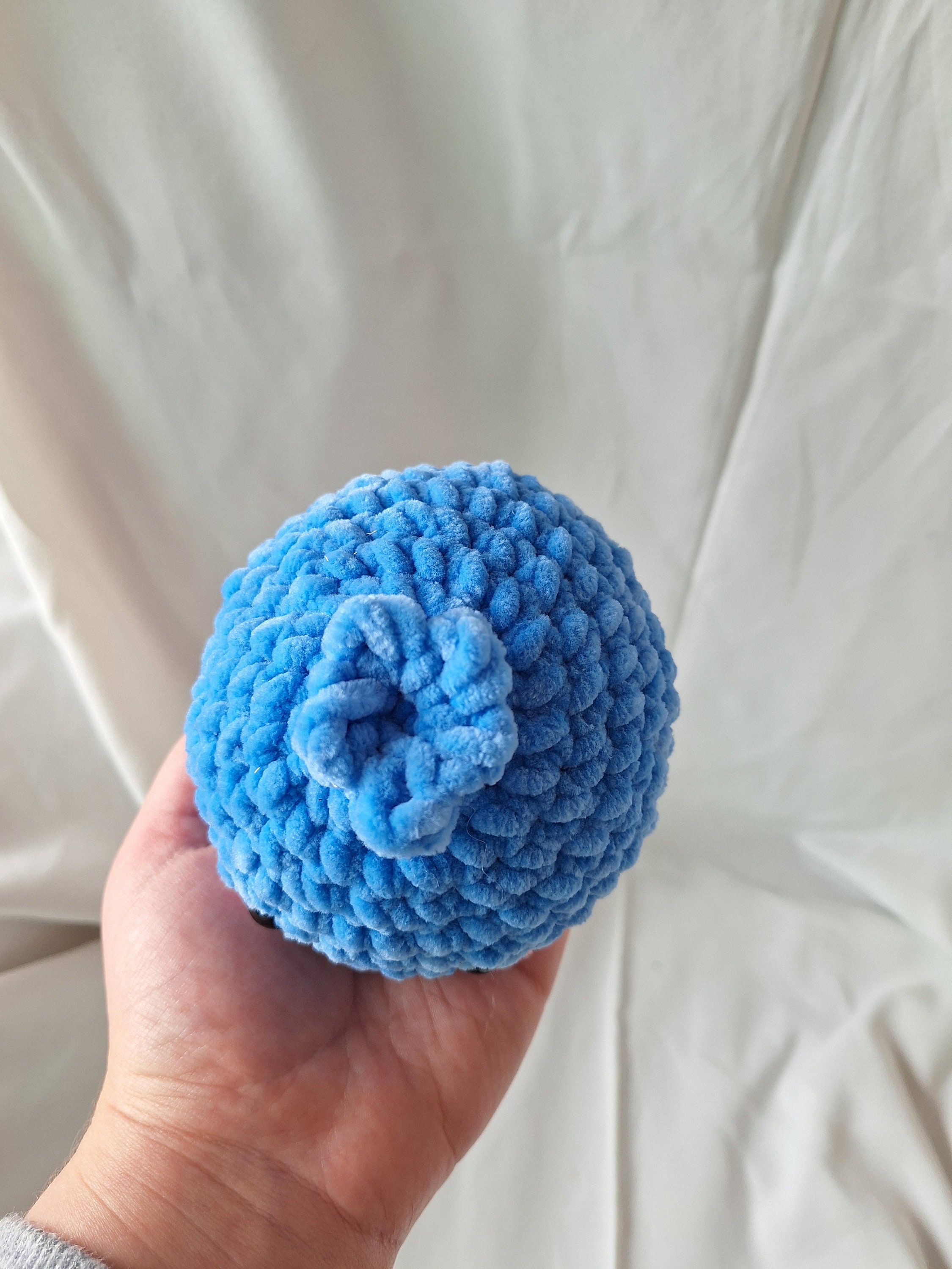 Crochet Blueberry Plushie, Crochet Amigurumi Blueberries, Stuffed ...