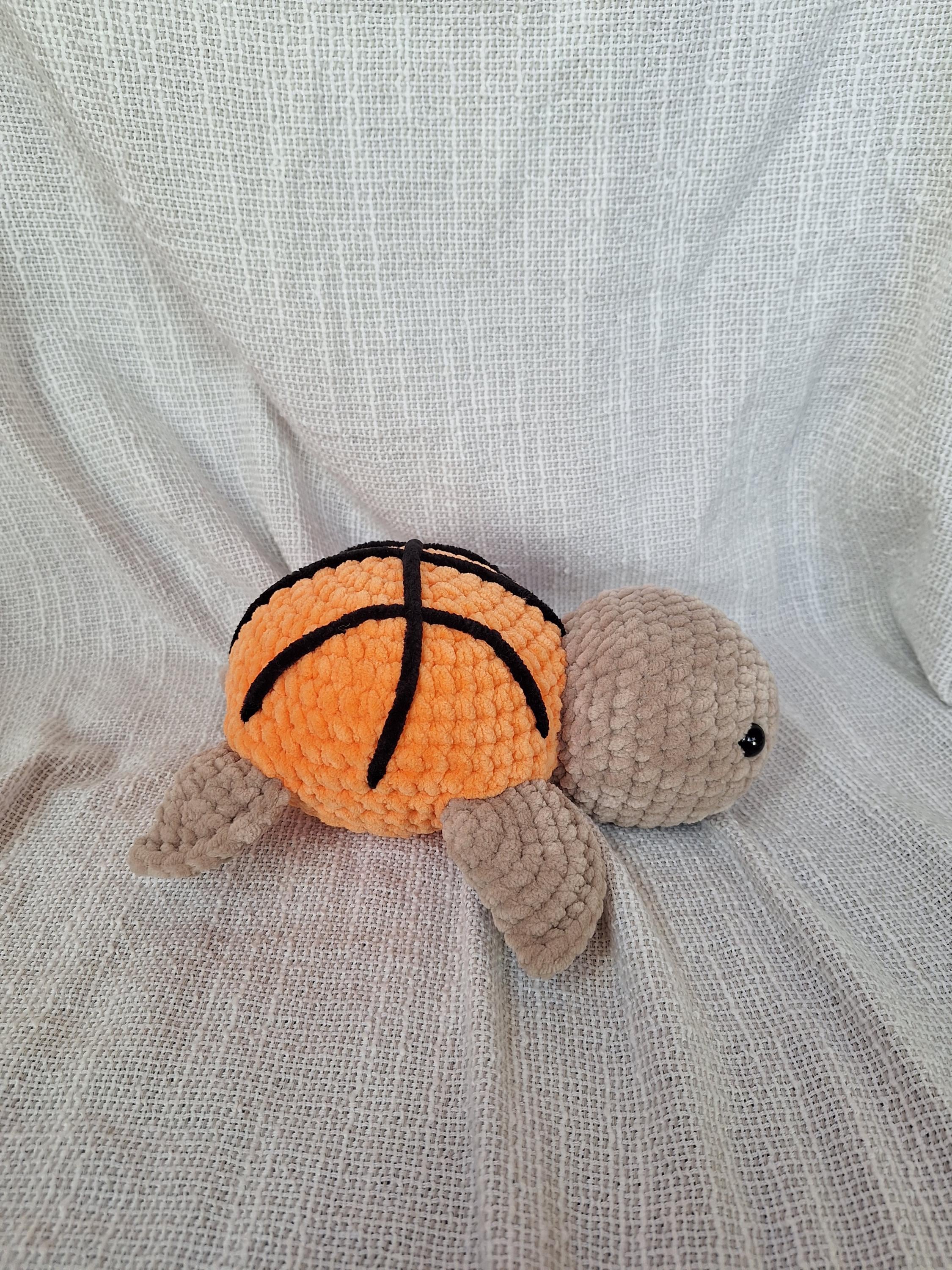 Crochet Basketball Turtle, Basketball Turtle, Stuffed Basketball Turtle ...