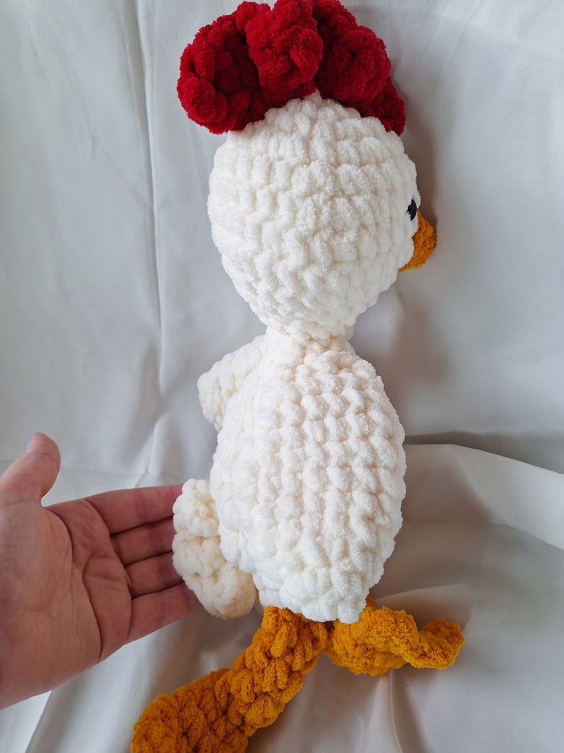 Crochet Chicken Snuggler, Crochet Chicken Animal Lovey - Etsy