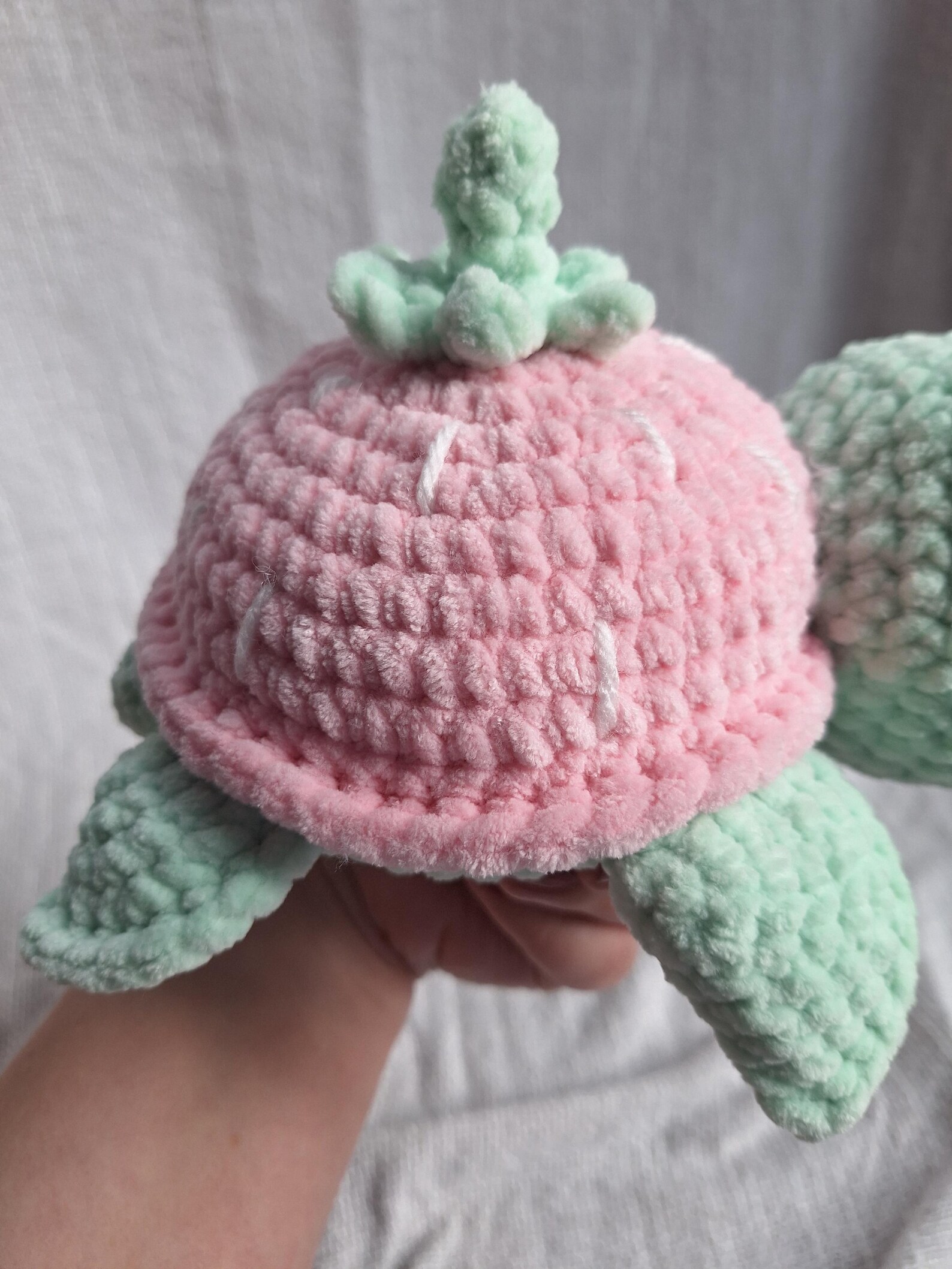 Strawberry Turtle, Crochet Strawberry Turtle, Crochet Amigurumi ...