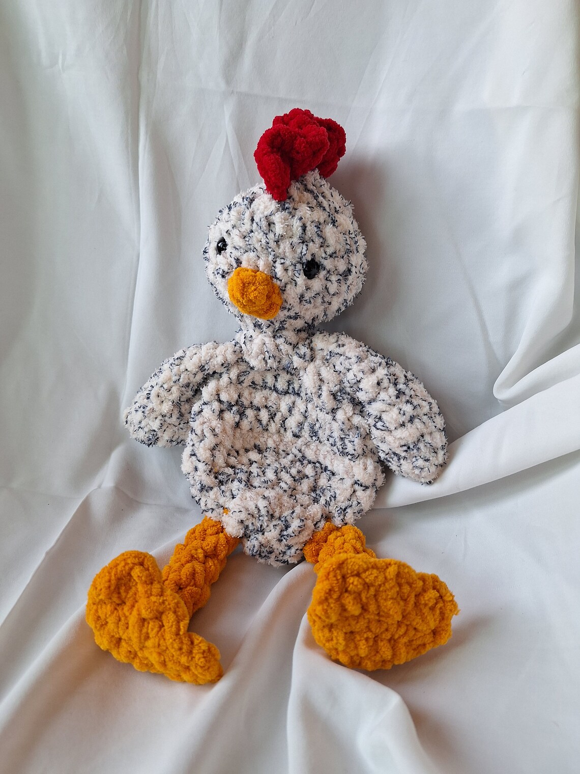 Crochet Chicken Snuggler, Crochet Chicken Animal Lovey - Etsy