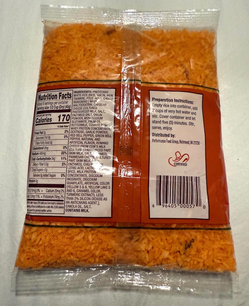 Hometown Long Grain Rice & Cheese (8oz) - Etsy