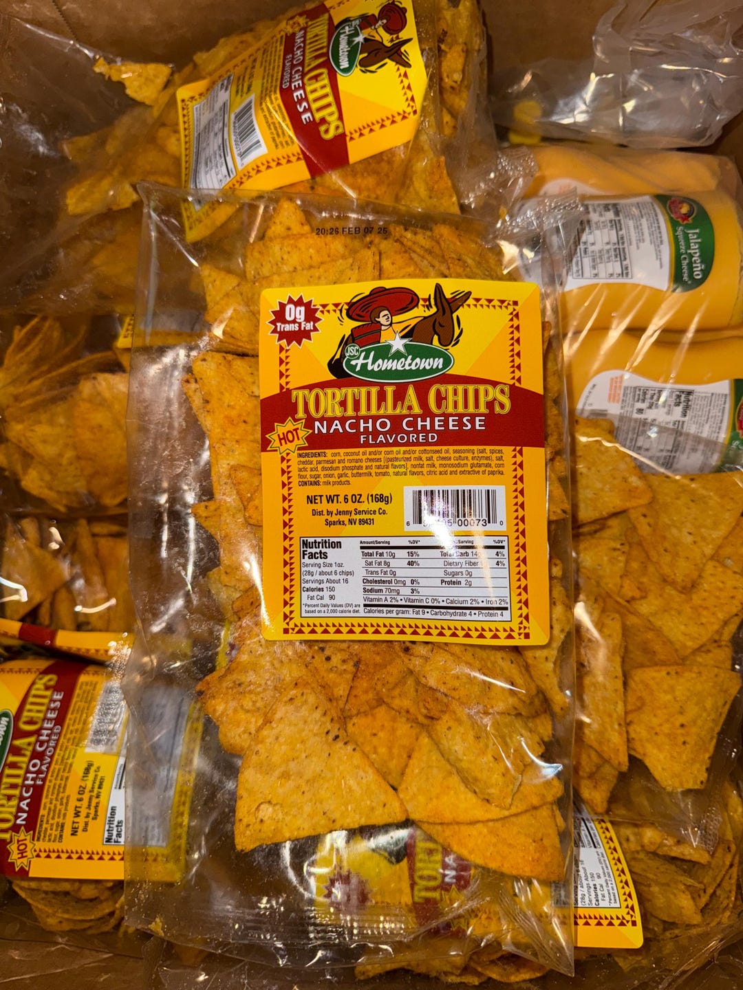 Hometown Tortilla Chips (3 Pack) Hot Nacho Cheese Flavor (6oz) - Etsy