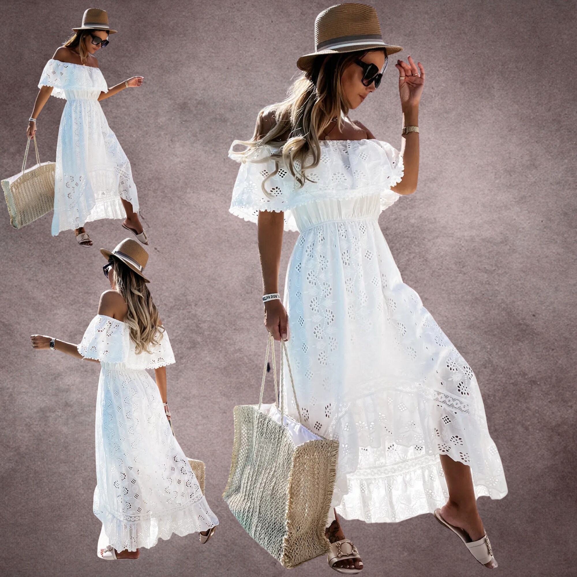 Take A Look About Hippie White Dress