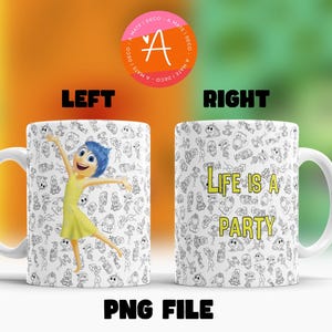 INSIDE OUT 2 11oz MUG, Cartoon Emotions 11oz, 11oz Mug Template Design ...