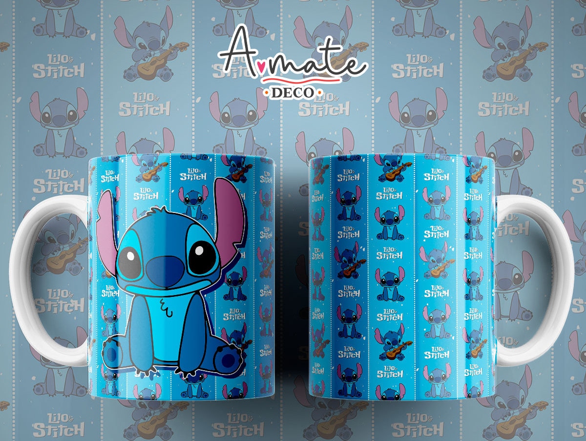 Mug Stitch, Cartoon Mug Design, Mug Wraps - 11-15oz Mugs - Sublimation ...