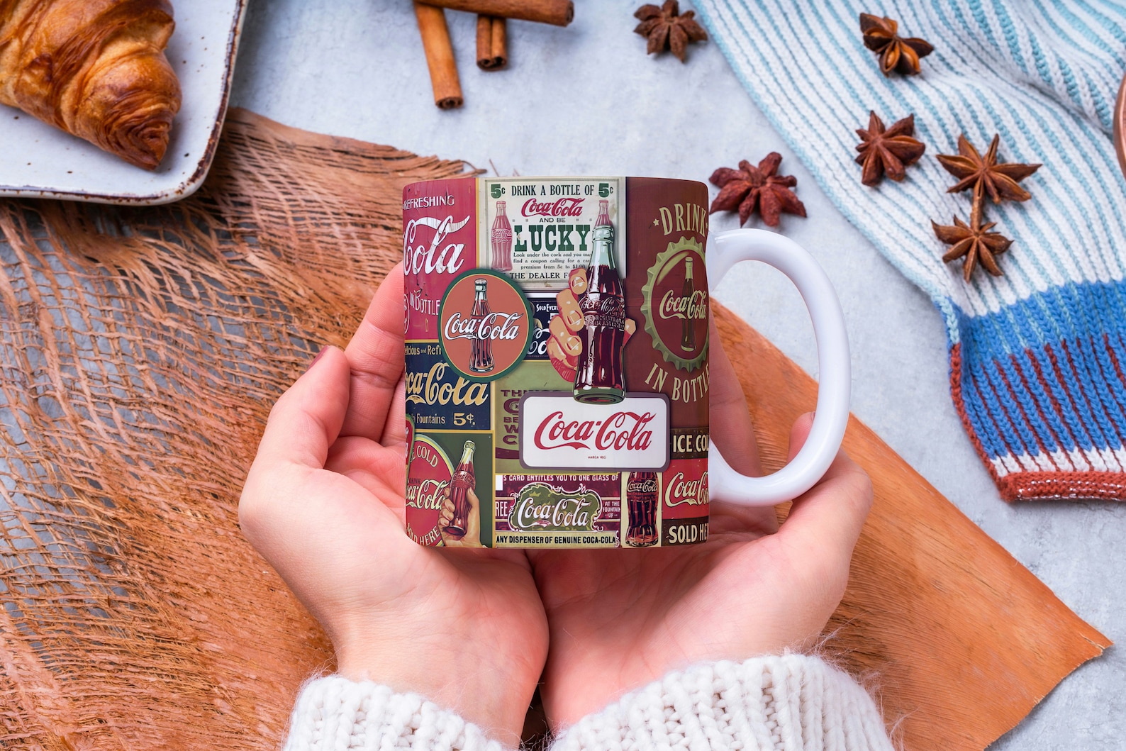 Coca-cola Mug Sublimation, Coca-cola Mug Wrap, 11oz Design, 11oz Mug ...