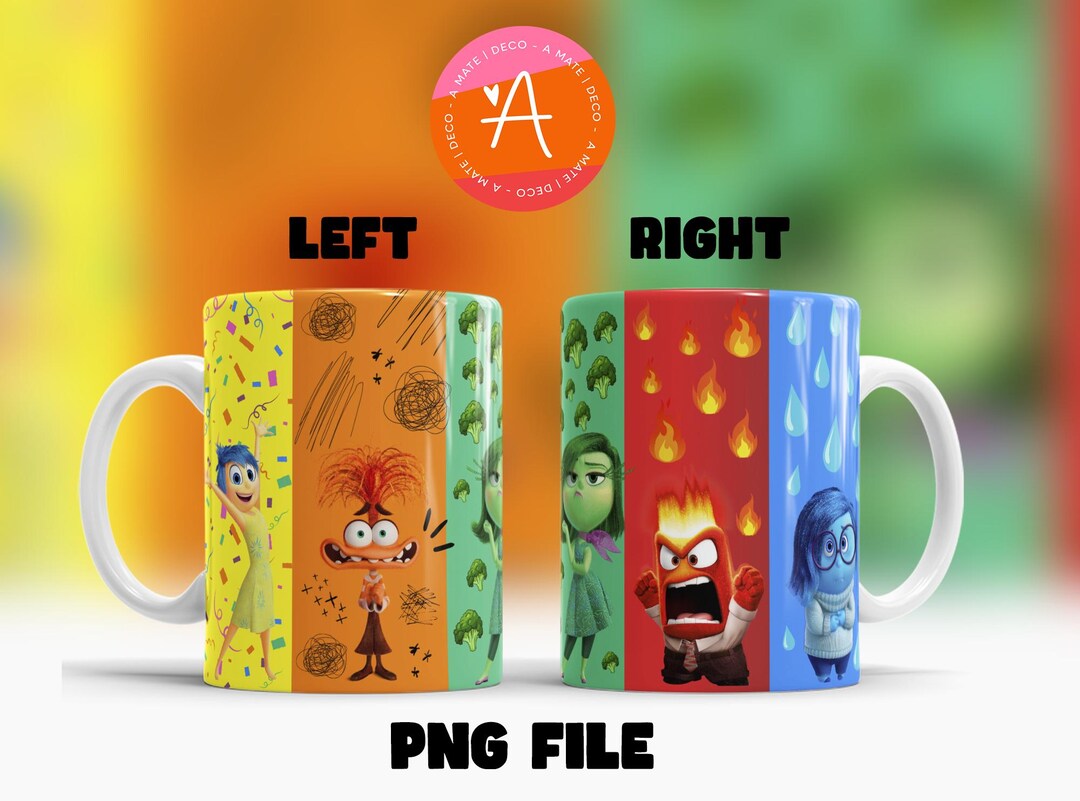 INSIDE OUT 11oz MUG, Cartoon Emotions 11oz, 11oz Mug Template Design ...