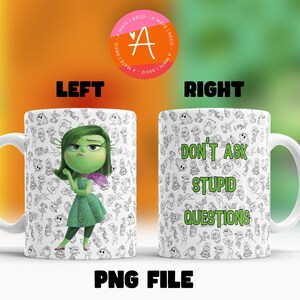 INSIDE OUT 2 11oz MUG, Cartoon Emotions 11oz, 11oz Mug Template Design ...