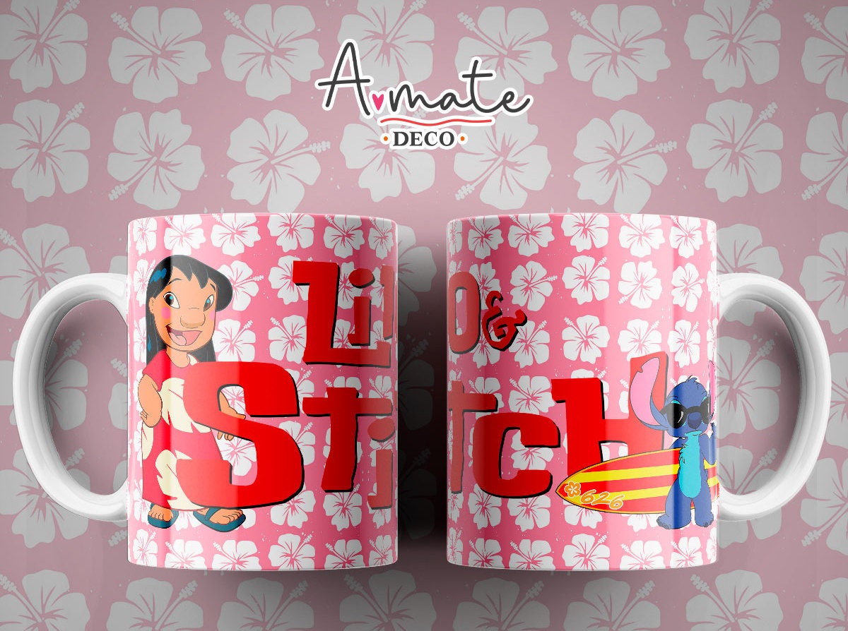Mug Stitch, Cartoon Mug Design, Mug Wraps - 11-15oz Mugs - Sublimation ...