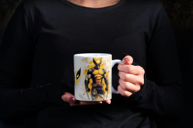 Deadpool and Wolverine Mug Design, Deadpool Mug, Wolverine Png File ...