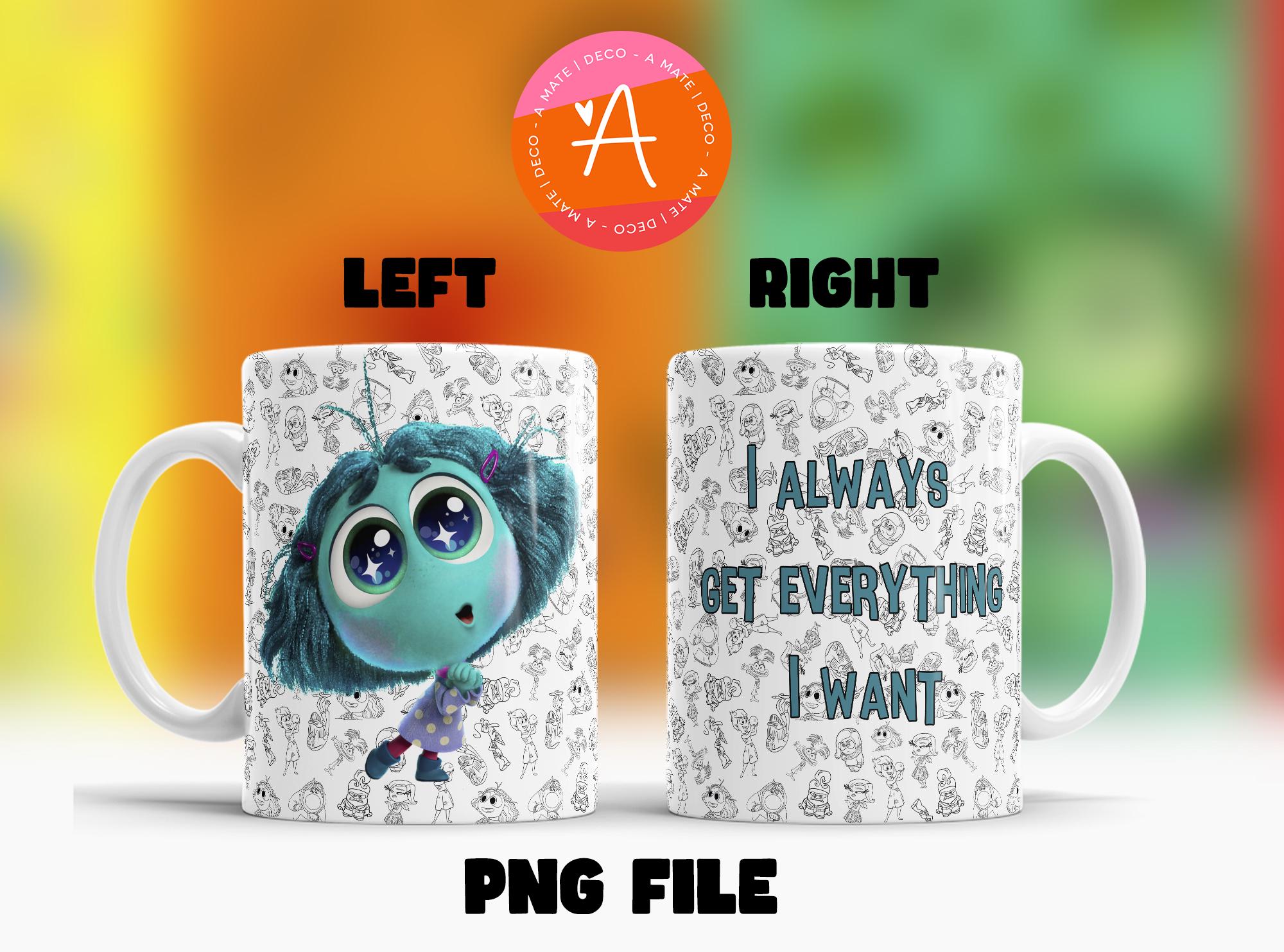INSIDE OUT 2 11oz MUG, Cartoon Emotions 11oz, 11oz Mug Template Design ...