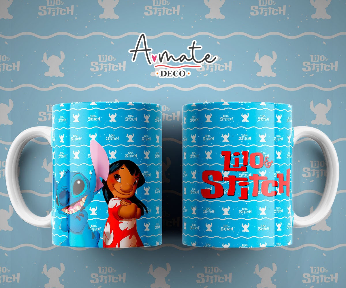 Mug Stitch, Cartoon Mug Design, Mug Wraps - 11-15oz Mugs - Sublimation ...