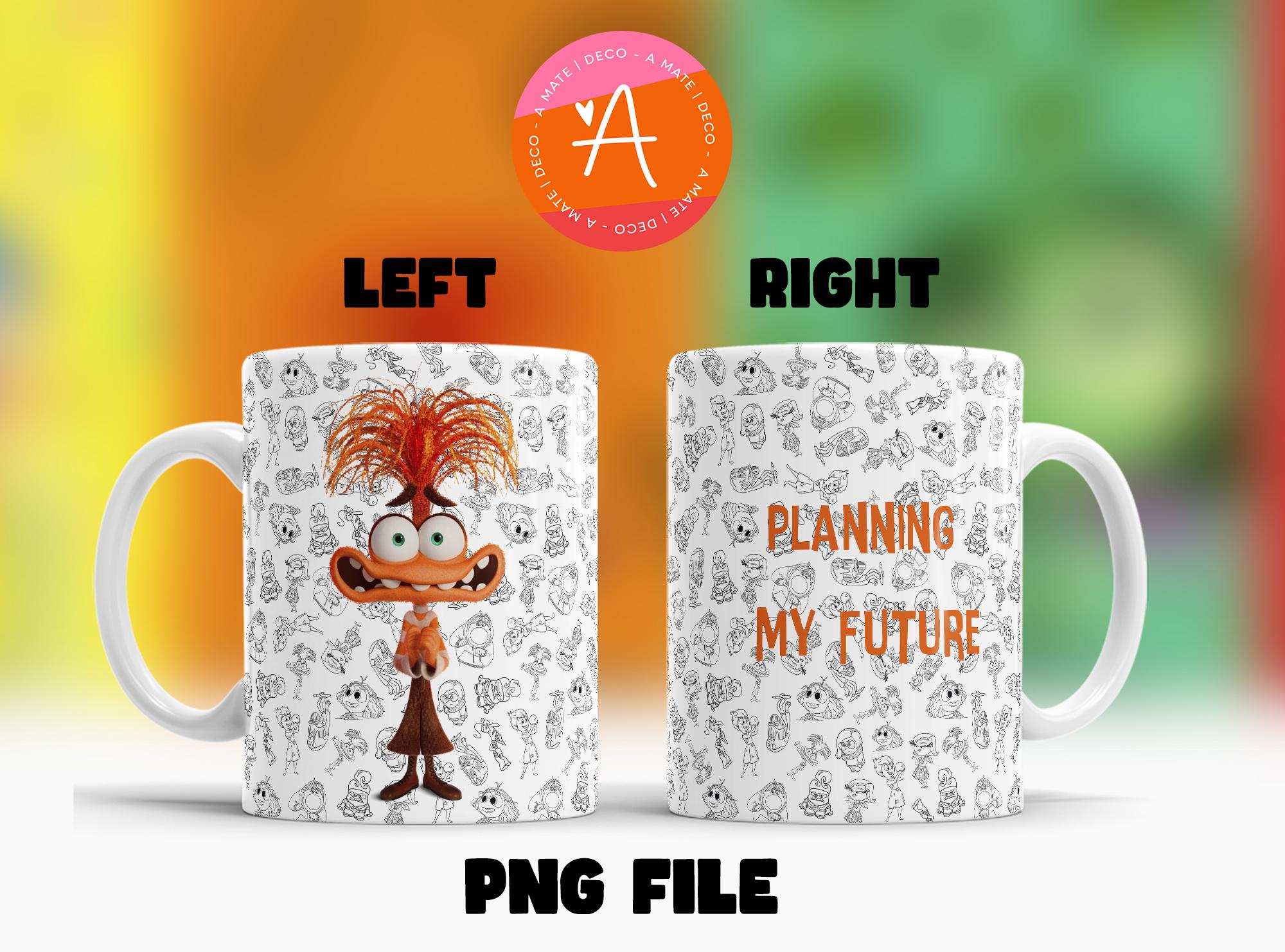 INSIDE OUT 2 11oz MUG, Cartoon Emotions 11oz, 11oz Mug Template Design ...