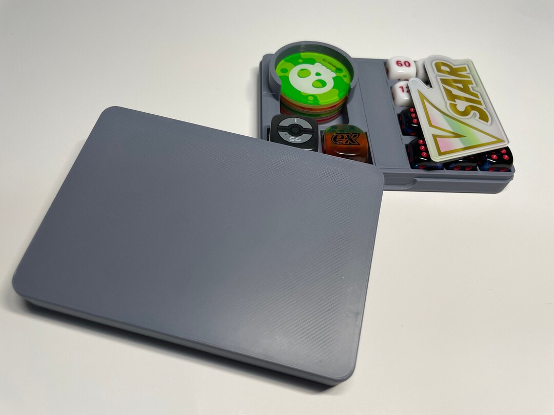 Magnetic Dice Box for Pokemon TCG With Super Strong Magnets. Holds Dice ...