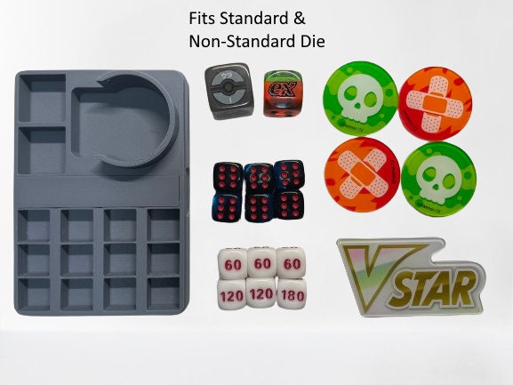 Magnetic Dice Box for Pokemon TCG With Super Strong Magnets. Holds Dice ...