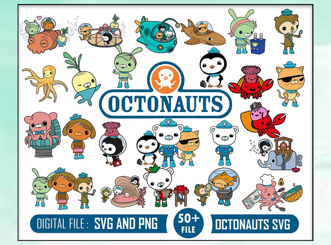 Octonauts Svg for Cricut, Octonauts Png, Octonauts Clipart, Birthday ...