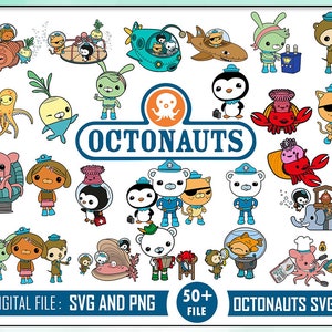 Octonauts Svg for Cricut, Octonauts Png, Octonauts Clipart, Birthday ...