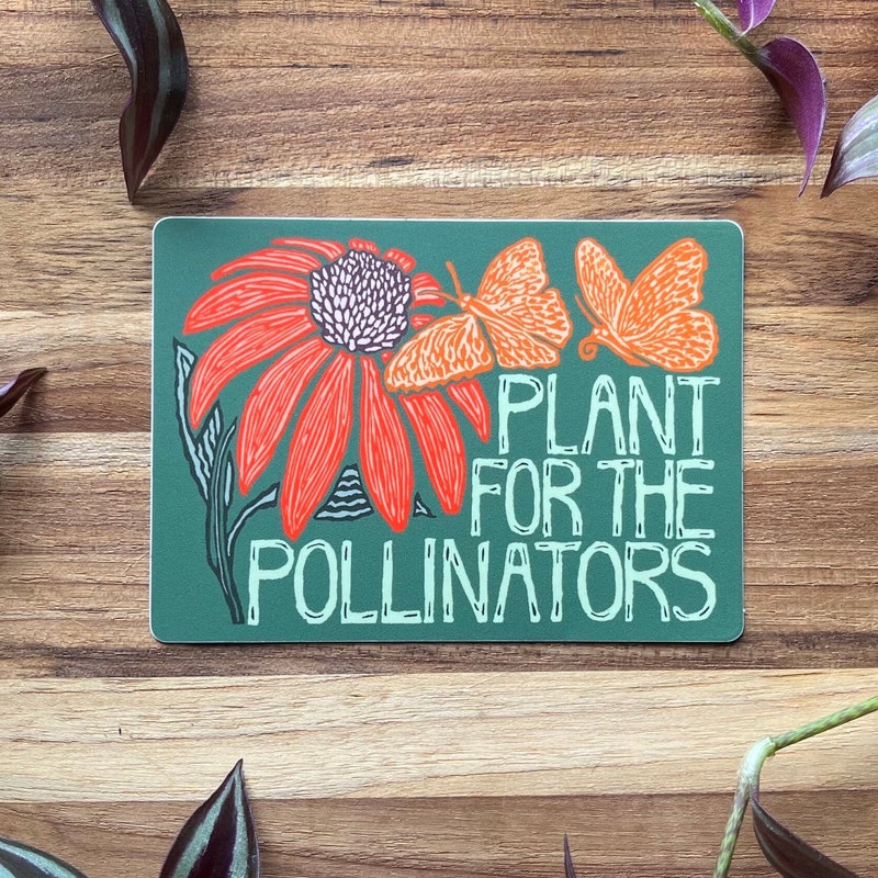 Pollinator Sticker - Etsy