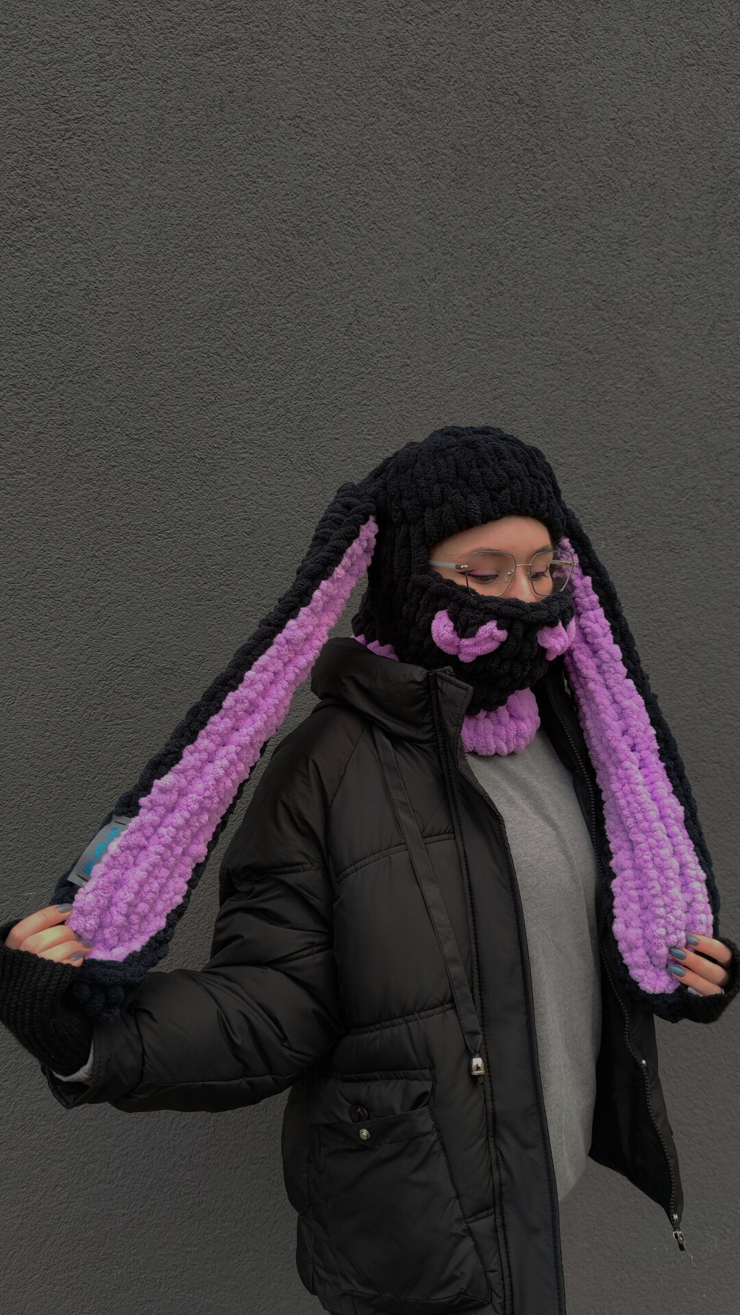 Balaclava Long Bunny Ears - Winter Ski Mask, Made in Ukraine - Etsy